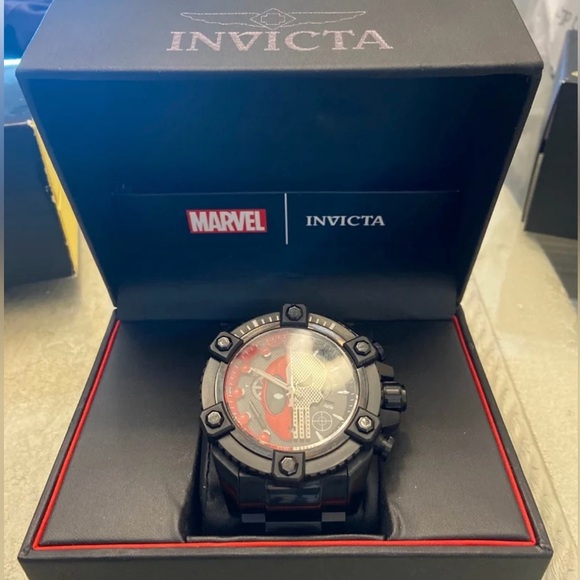 Invicta | Accessories | Invicta Marvel Deadpool 27736 Mens Quartz Watch ...